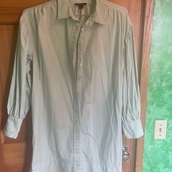 J. Crew | Dresses | J Crew Womens Mint Button Down Dress | Poshmark